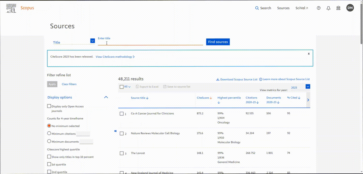 How to check the indexing in Scopus? - Blog spubl.kg